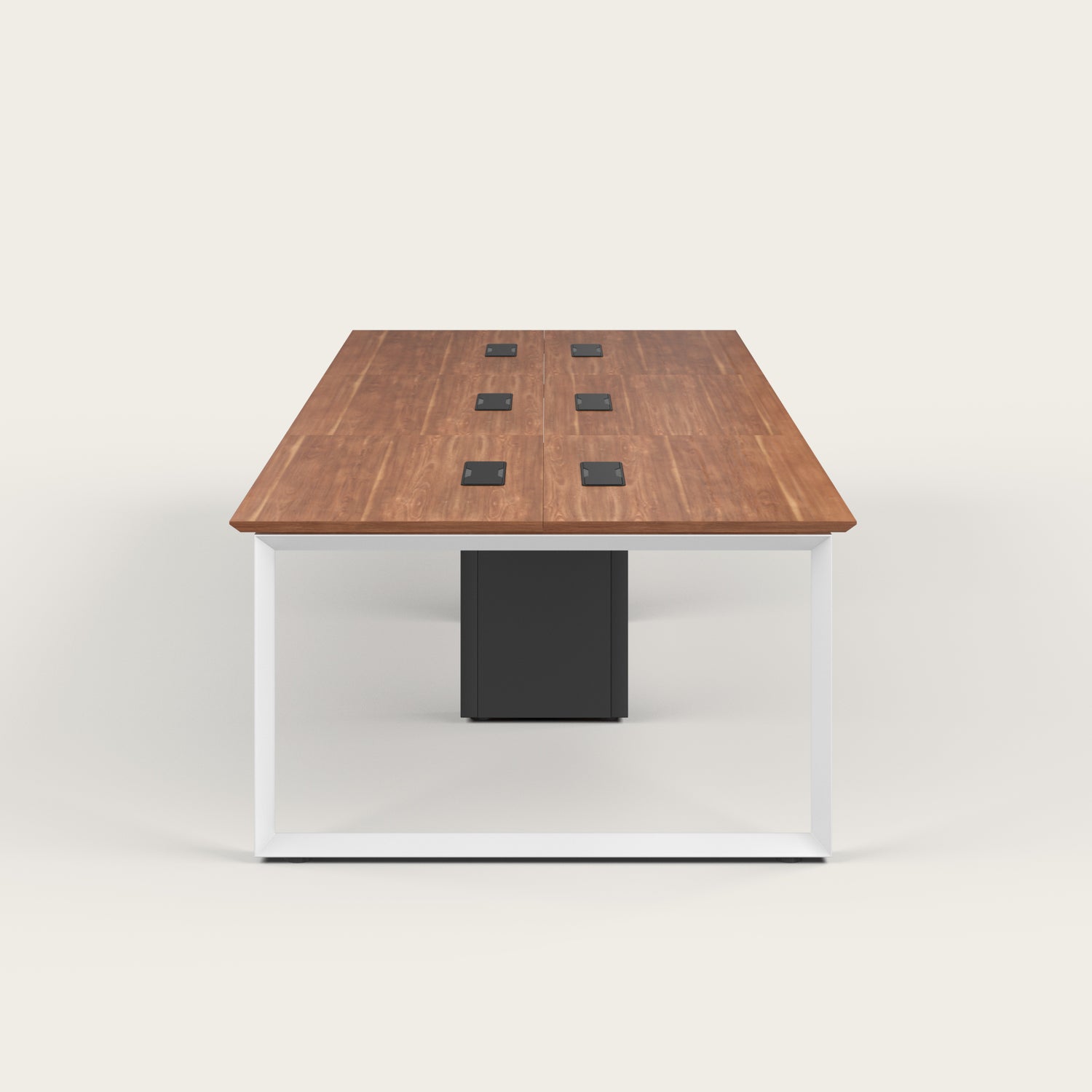Six-Seat Desk | Durable & Ergonomic Office Desk | Recess