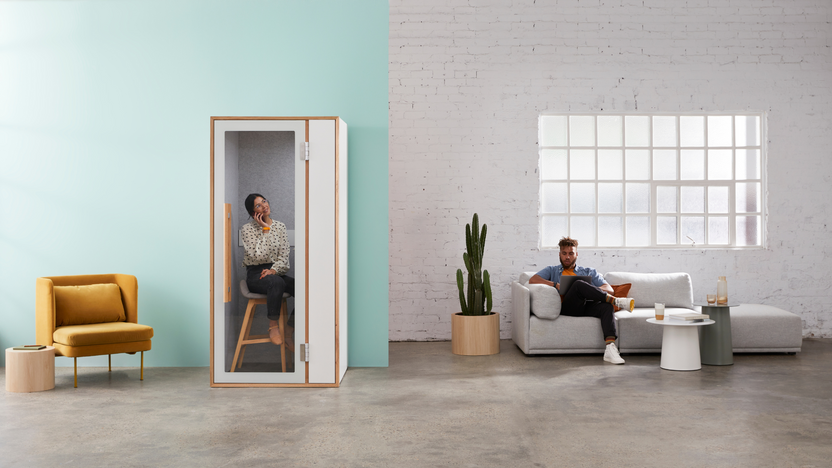 Soundproof Booth for Silent and Sustainable Workspaces