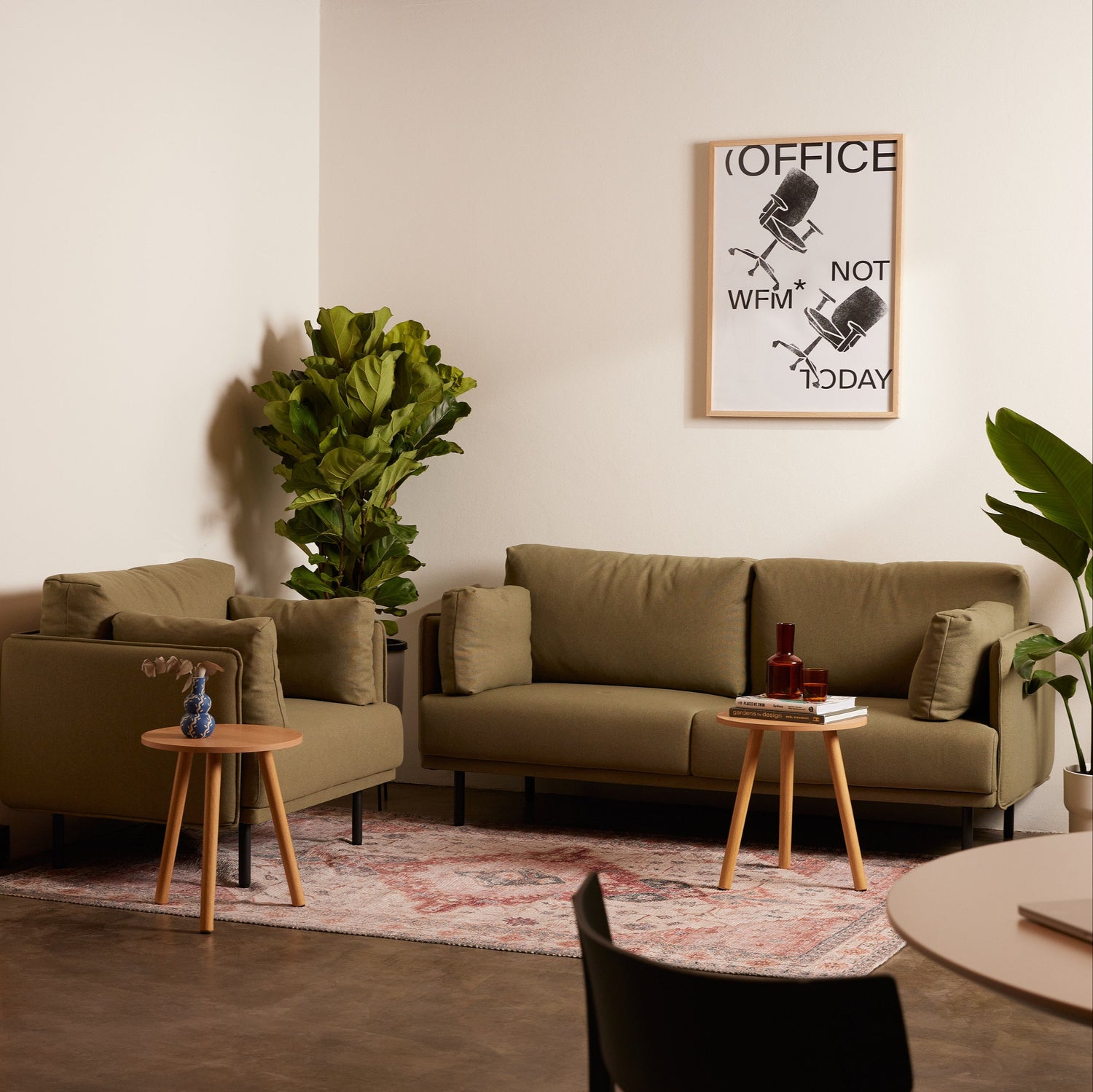 Double Sofa - Wider Seating Sofa for Office Lounge