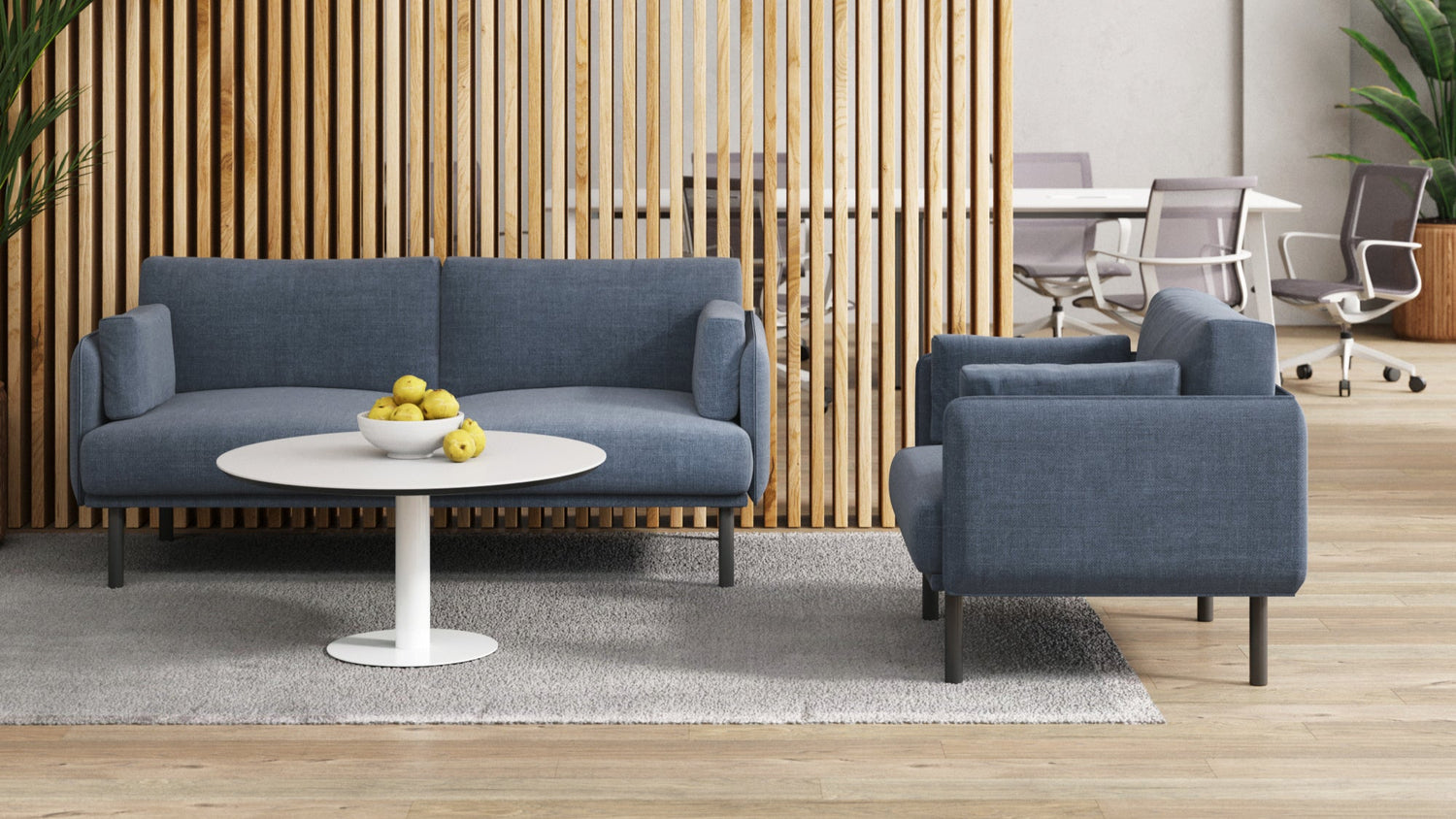 Double Sofa - Wider Seating Sofa for Office Lounge